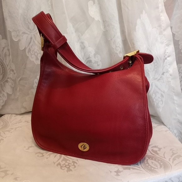Coach | Bags | Coach Vintage Legacy Crescent Flap Saddle Hobo Leather ...